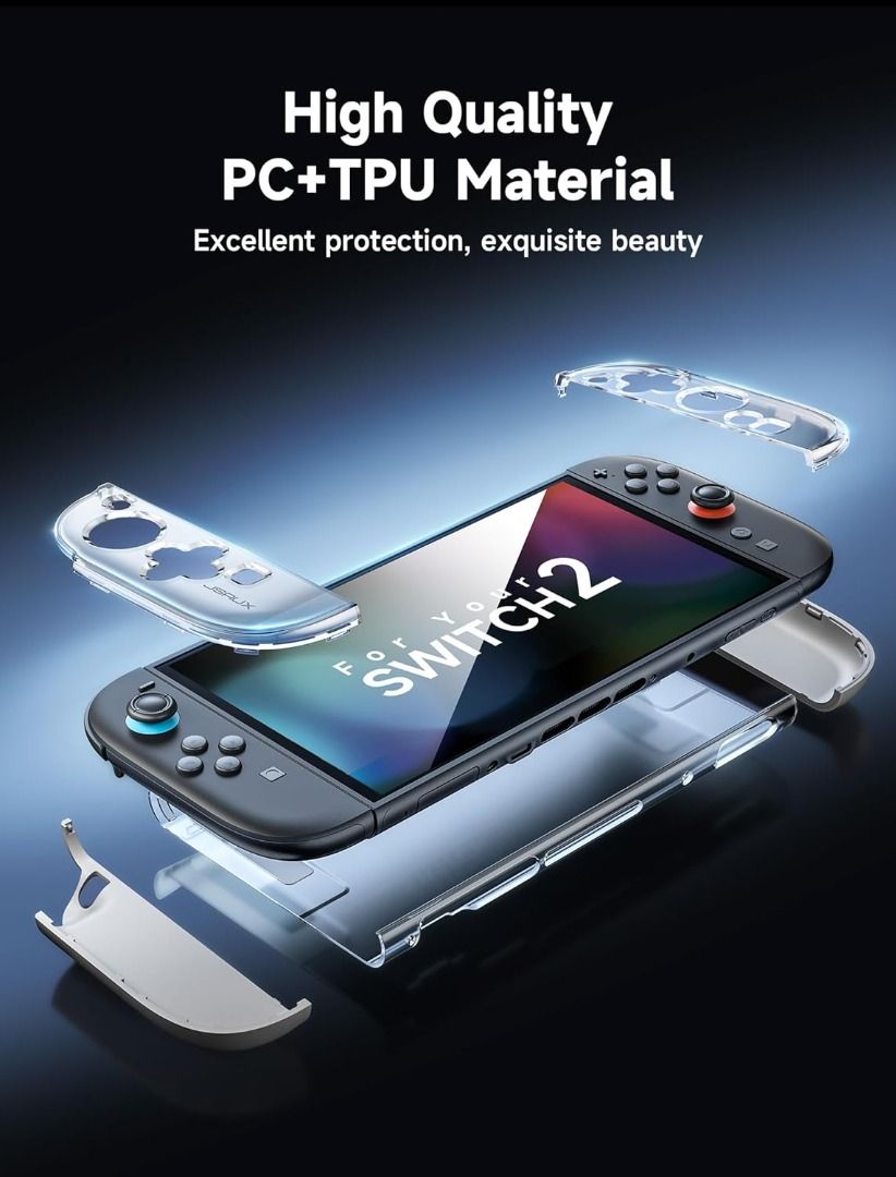 JSAUX Protective Case for Nintendo Switch 2 (2025), Split Design PC+TPU ...