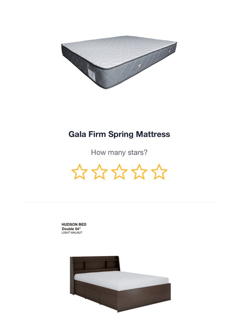 Mandaue Bed frame with gala Firm Mattress, Furniture & Home Living ...