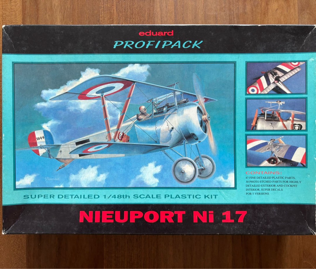 Nieuport WW1 bi-plane plastic scale model kit, 1/48 scale - Eduard ...