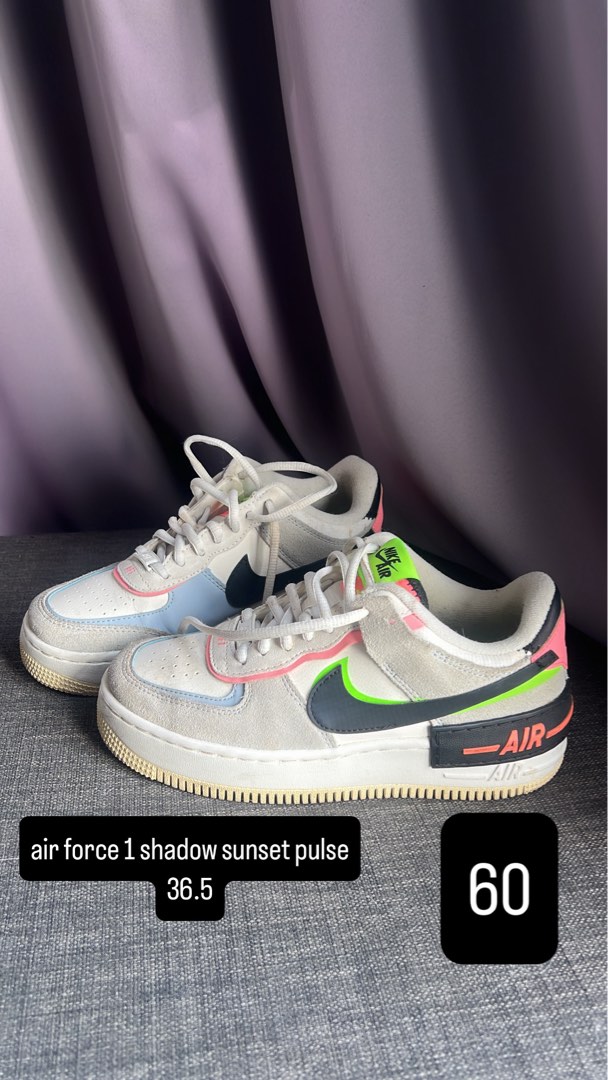Nike Airforce 1 Shadow Sunset Pulse, Women's Fashion, Footwear ...