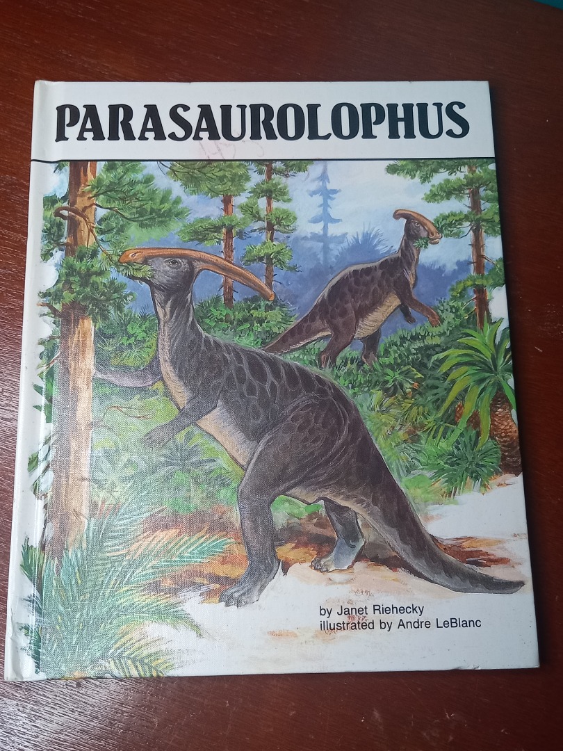 Parasaurolophus Vintage Dinosaur Book by Janey Riehecky Hardcover ...