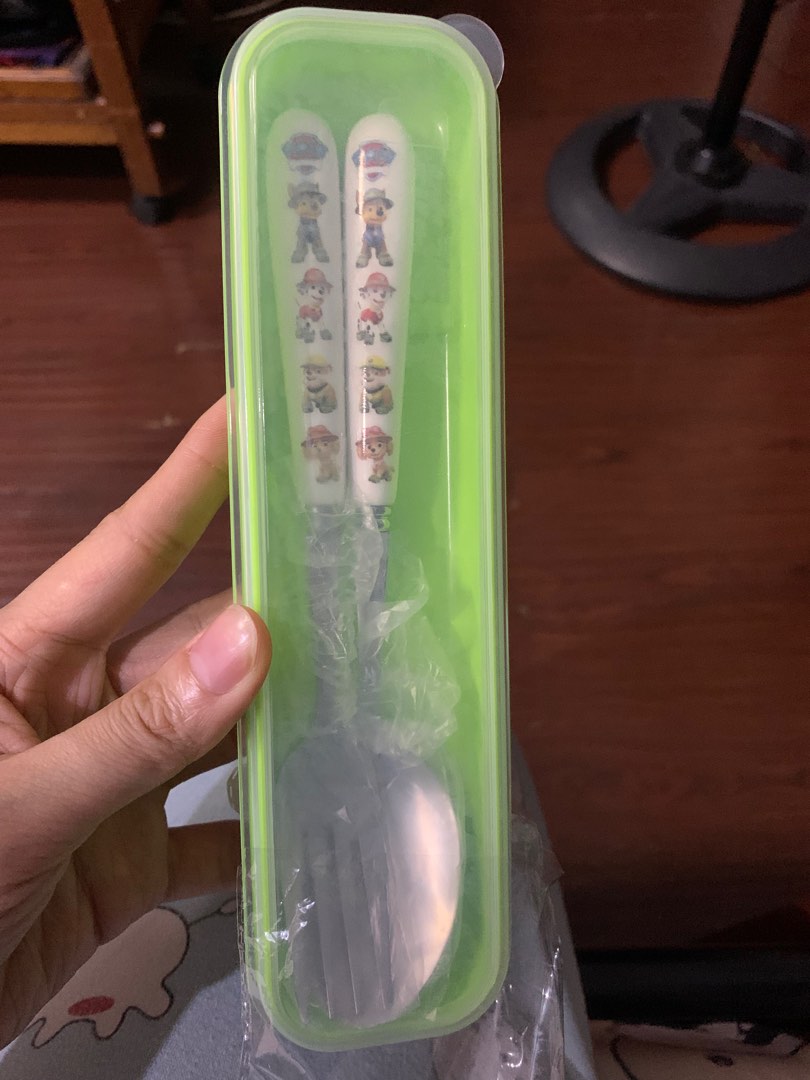 Paw patrol utensils spoon fork, Babies & Kids, Baby Nursery & Kids ...