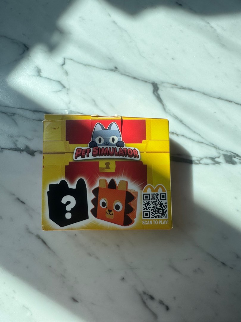 Pet Simulator McDonald's Happy Meal Toys with unscanned QR code ...