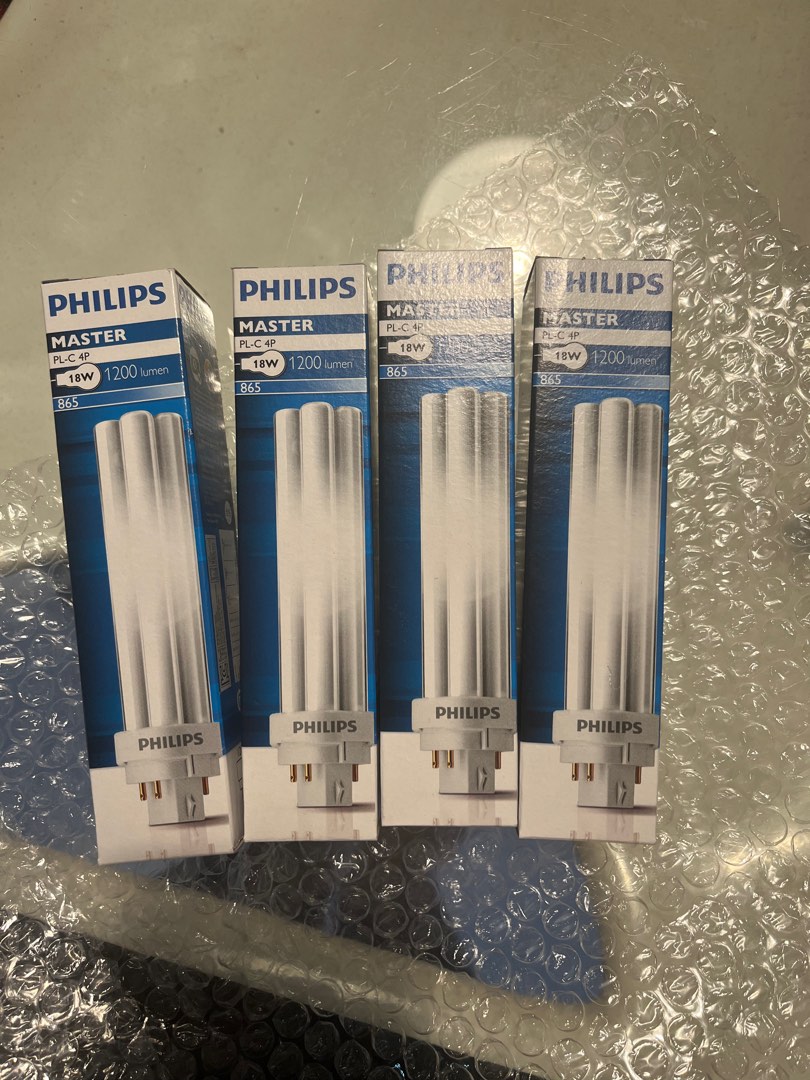 Philips Master PLC 4Pin 18W Light Tube, Furniture & Home Living ...
