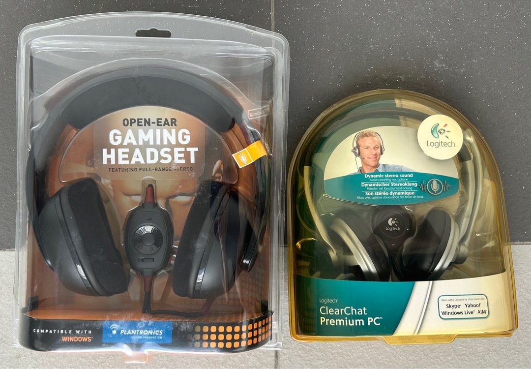 Plantronics / Onikuma professional gaming headset, Logitech clear ...
