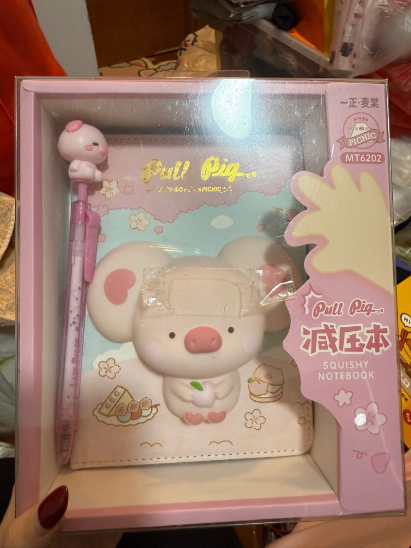 Pull Pig Squishy Notebook Set, Hobbies & Toys, Stationery & Craft ...