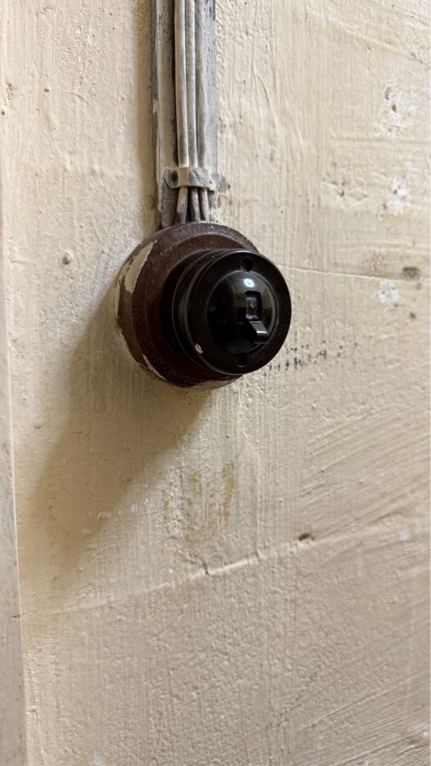 Retro 1 gang switch with solid wood backing, Furniture & Home Living ...