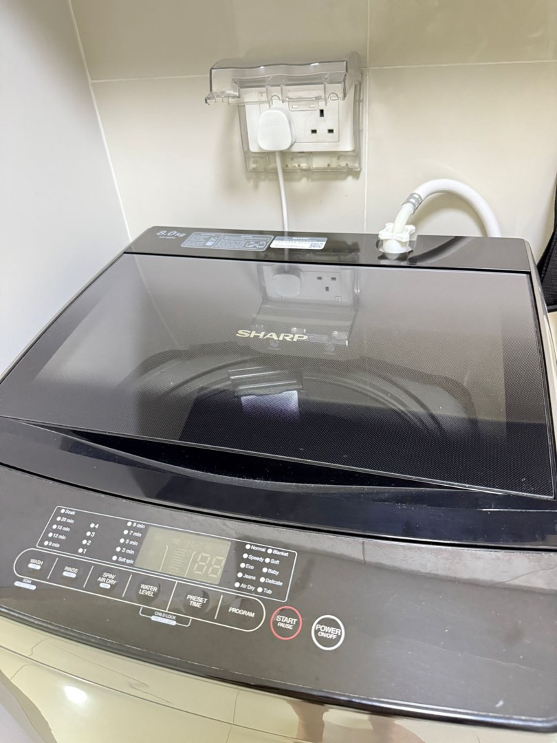 Sharp top load washing machine - 8kg, TV & Home Appliances, Washing ...