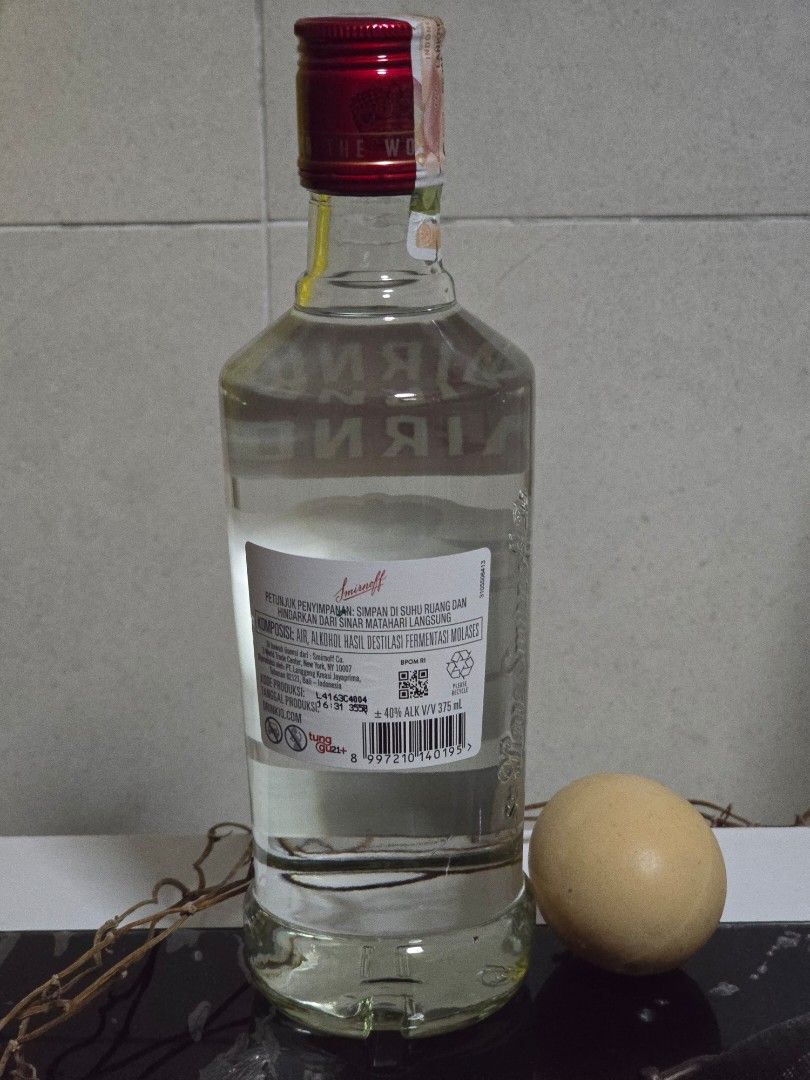 Smirnoff Vodka (Bali), Food & Drinks, Alcoholic Beverages on Carousell