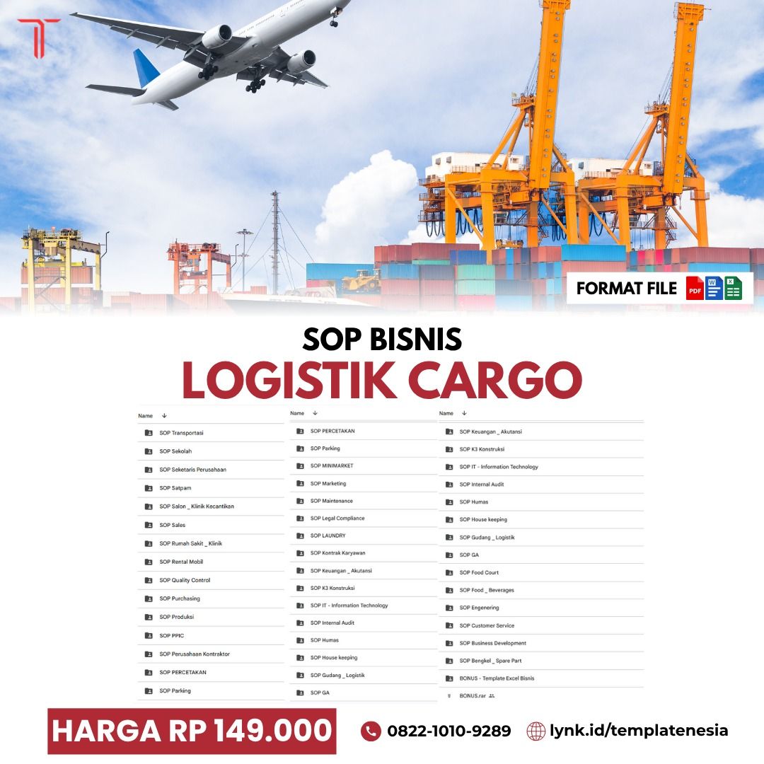 SOP Logistik Cargo S.O.P Logistic Kargo Panduan Terbaik untuk Efisiensi ...