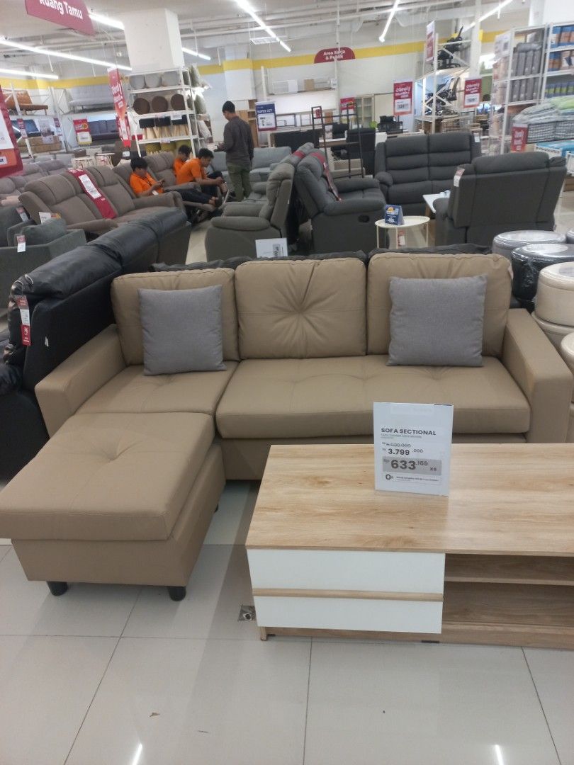 STOCK TERBATAS! Selma Tasyi Sofa L 3 Seater, Perabotan Rumah di Carousell