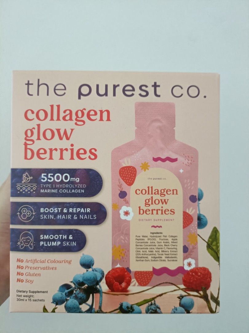The Purest Co. Collagen Glow Berries (bundle of 2 boxes $80 deal for ...