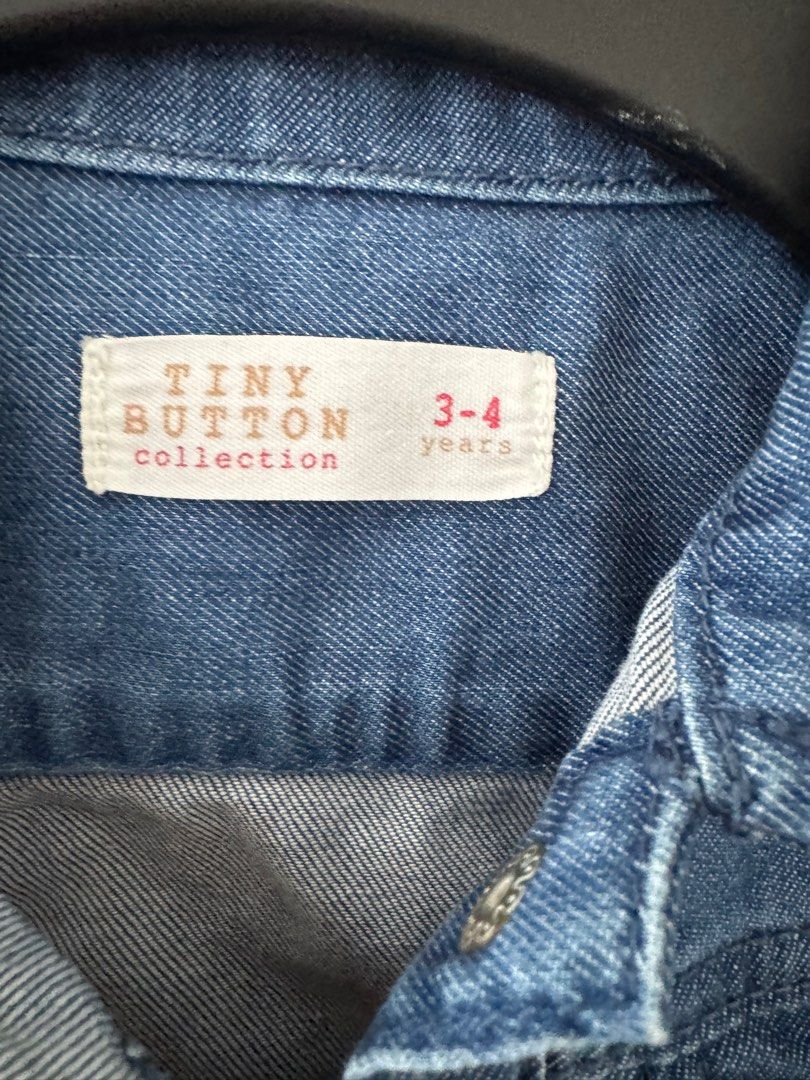 Tiny Button 3-4 years old jeans jacket, Babies & Kids, Babies & Kids ...