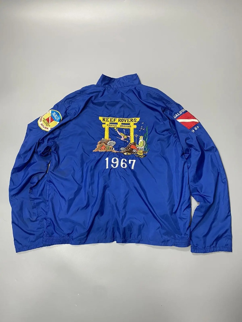 1960s Reef Rovers Kadena Okinawa club Jacket, Men's Fashion, Coats ...