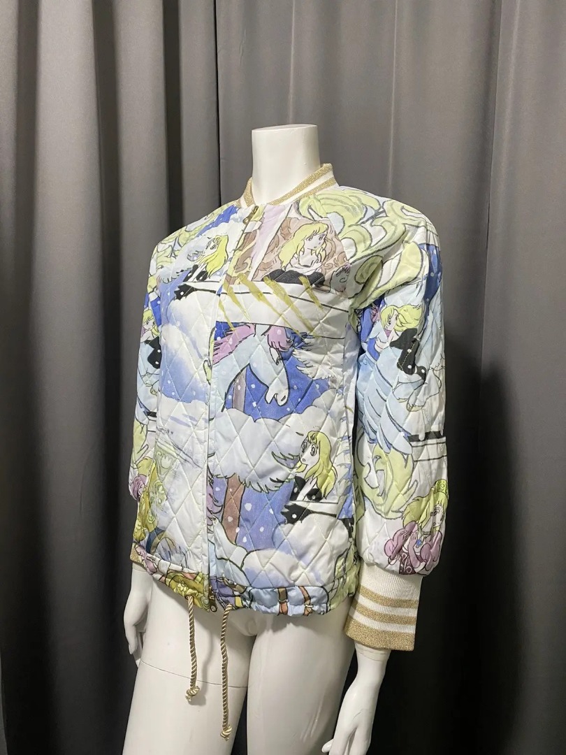 2006 Rare Osamu Tezuka Unico x Tsumori Chisato Quilted Bomber Jacket ...