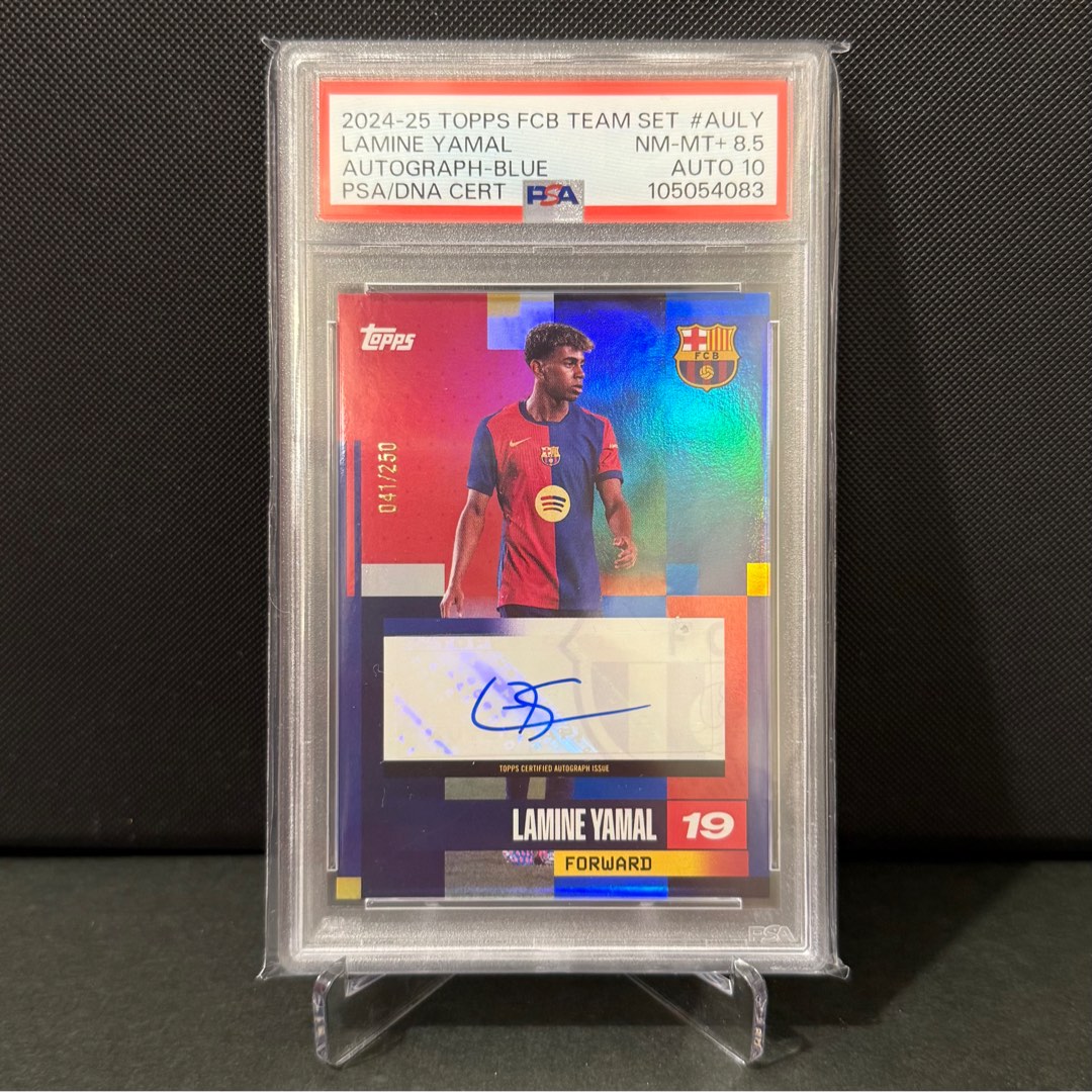 2024-2025 Topps FC Barcelona Team Set Lamine Yamal Auto Card PSA 10, 興趣 ...
