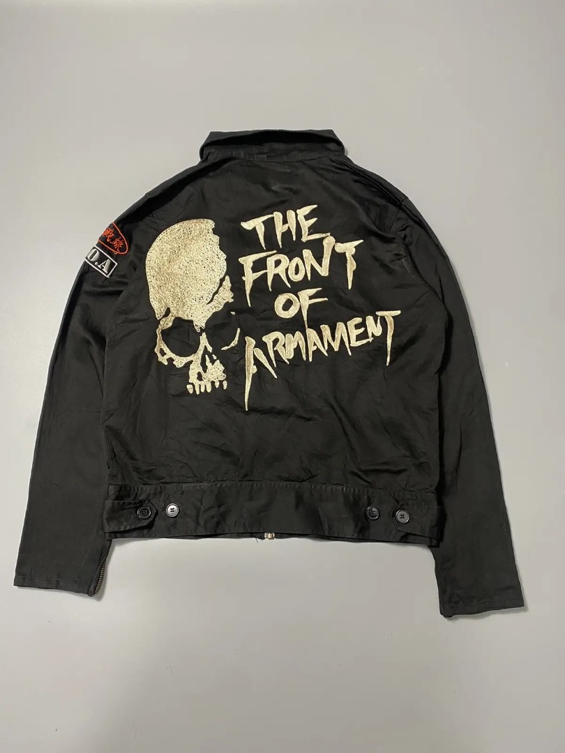 90s Hiroshi Takashi Crows - TFOA Light Biker Jacket, Men's Fashion ...