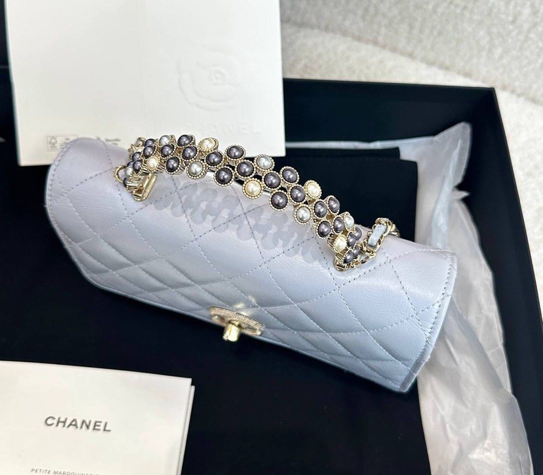 💯 Authentic Chanel 24P Woc with Pearl Handle, Luxury, Bags & Wallets on Carousell