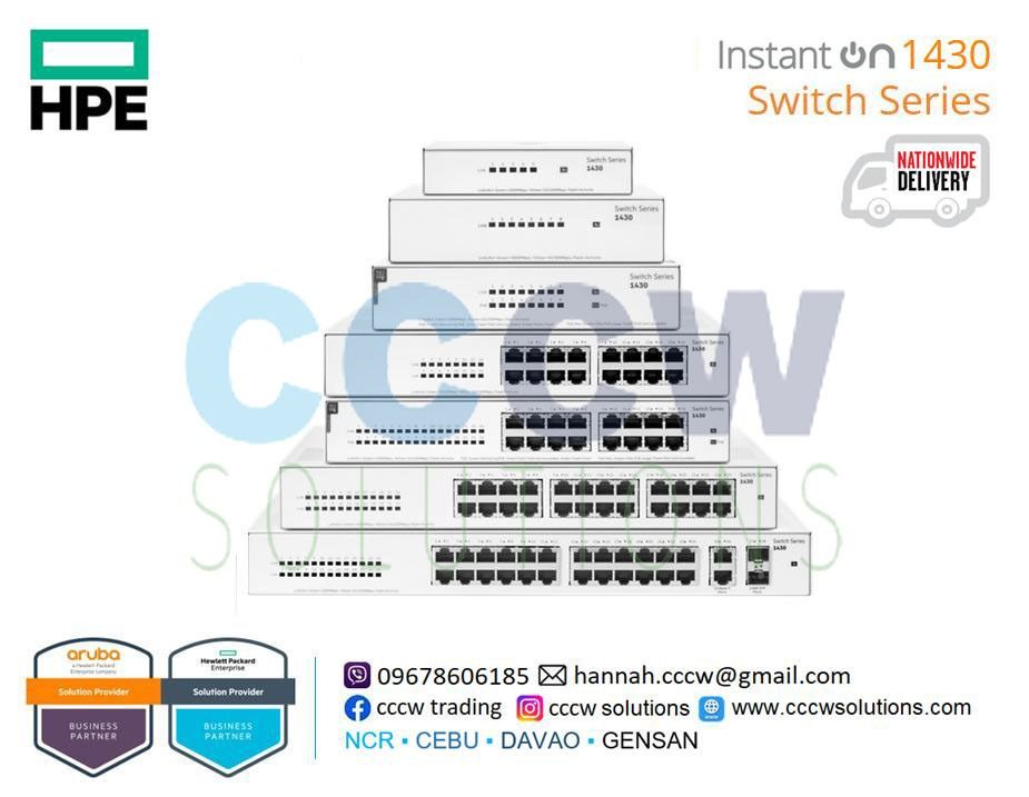 🔖 HPE Networking Instant On Switch 16p Gigabit 1430 16 RJ-45 ...