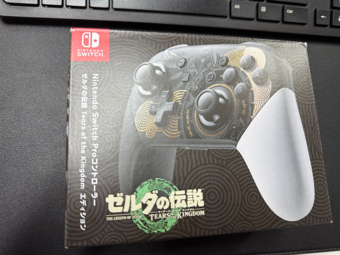 [全新] Nintendo Switch Pro Controller 薩爾達傳說 王國之淚 Edition, 電子遊戲, 遊戲機配件, 手掣 ...
