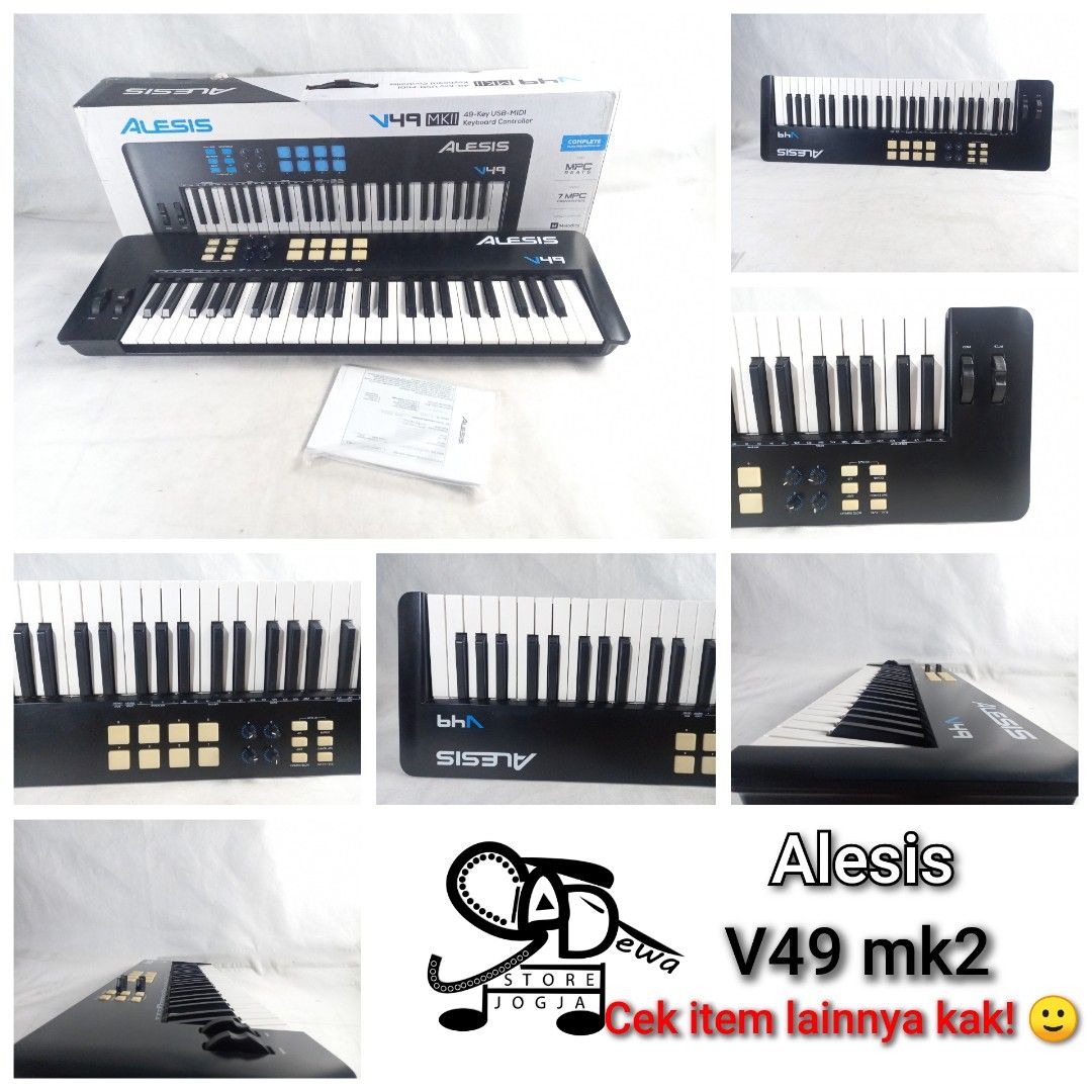 ALESIS V49 MK2 V 49 MKII MIDI CONTROLLER KEYBOARD CONTROLER 4 OKTAF ...