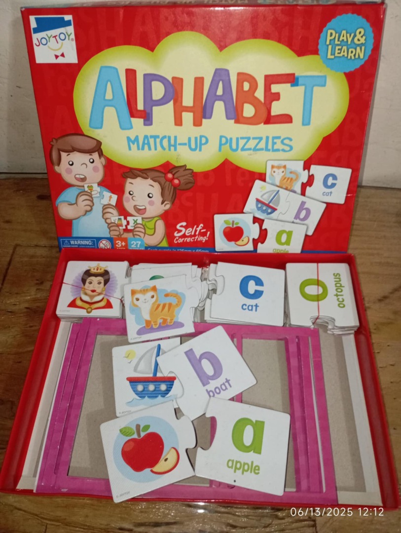 Alphabet Match-Up Puzzles, Hobbies & Toys, Toys & Games on Carousell