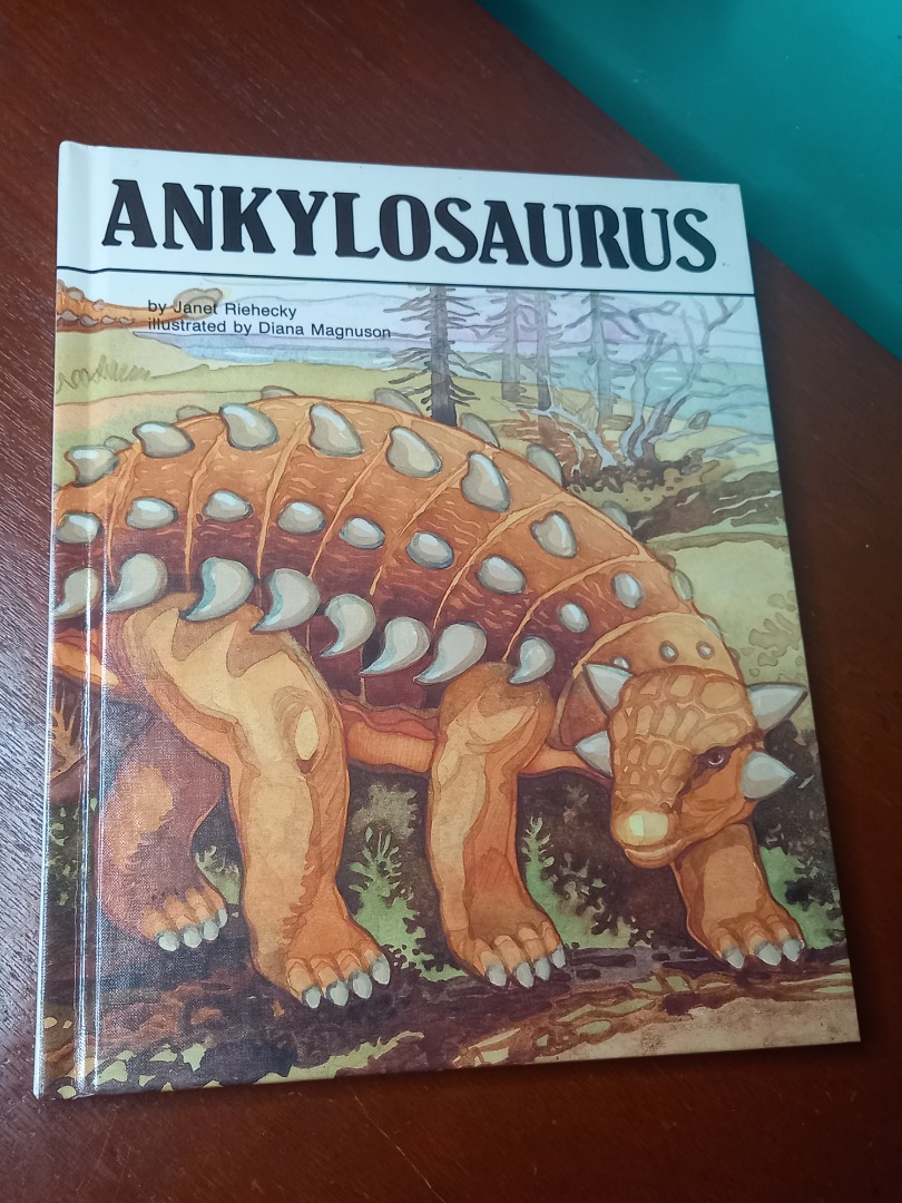 Ankylosaurus Vintage Dinosaur Book by Janet Riehecky Hardcover, Hobbies ...
