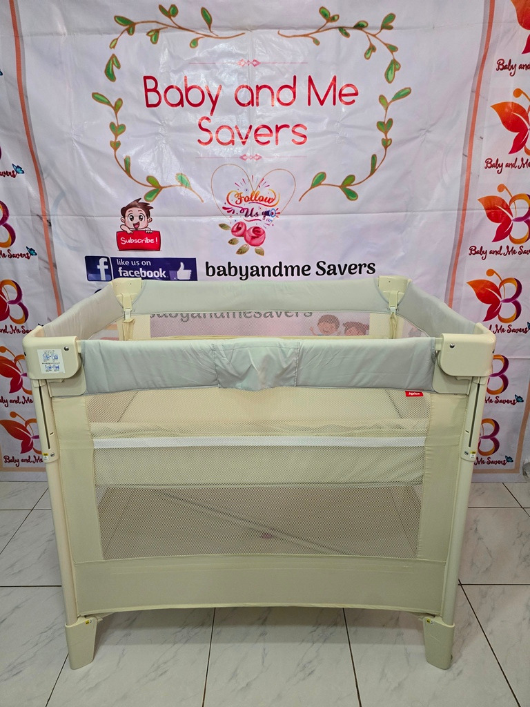 Aprica Coconel Premium Luxury Co-Sleeper Baby Crib/Play Pen, Babies ...
