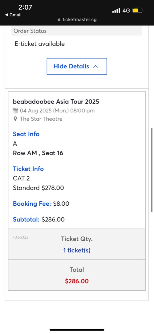 Beabadoobee Asia Tour 2025 - The Star Theatre - Cat 2, Tickets ...