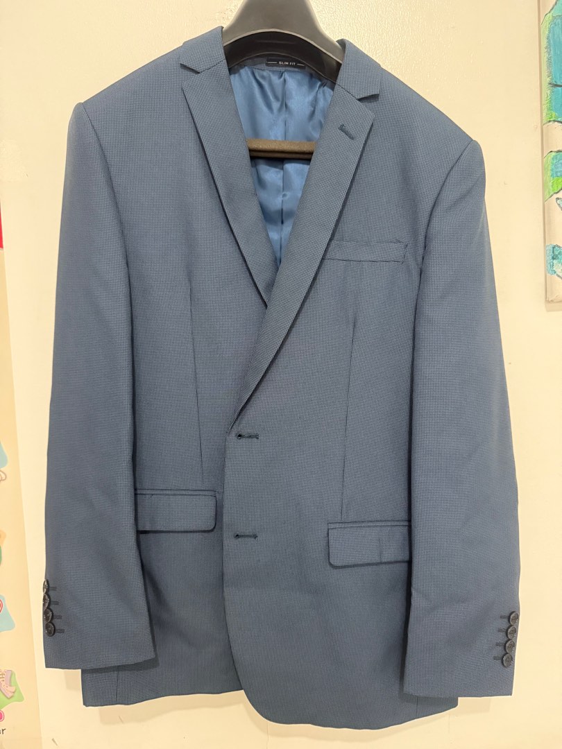Blue Suit for Men Suit for Wedding Ninong, Men's Fashion, Coats ...