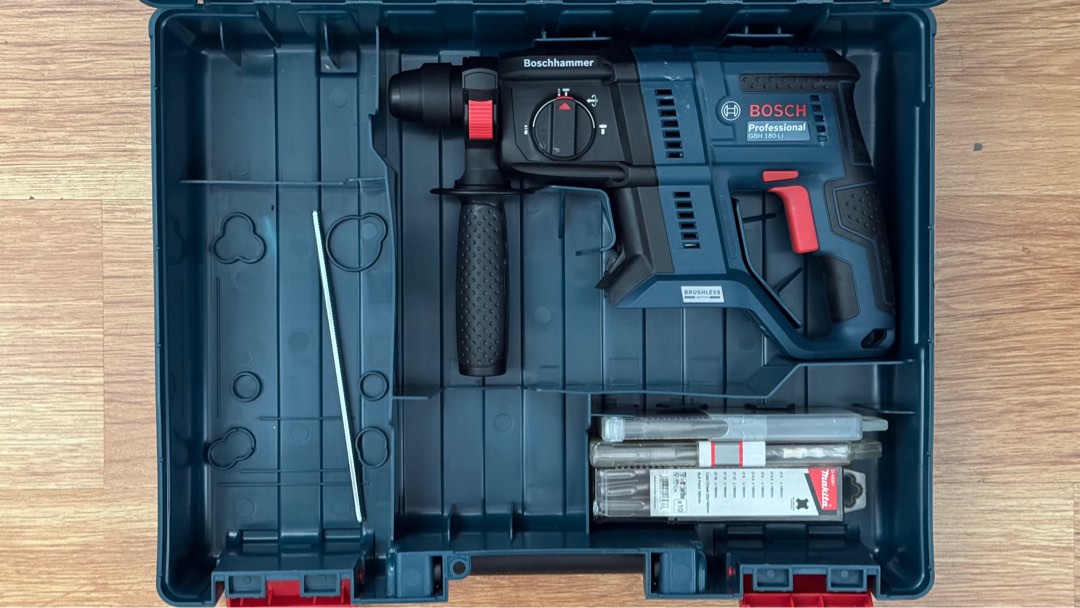Bosch GBH 180-LI Cordless Rotary Hammer Bare Tool, Commercial ...