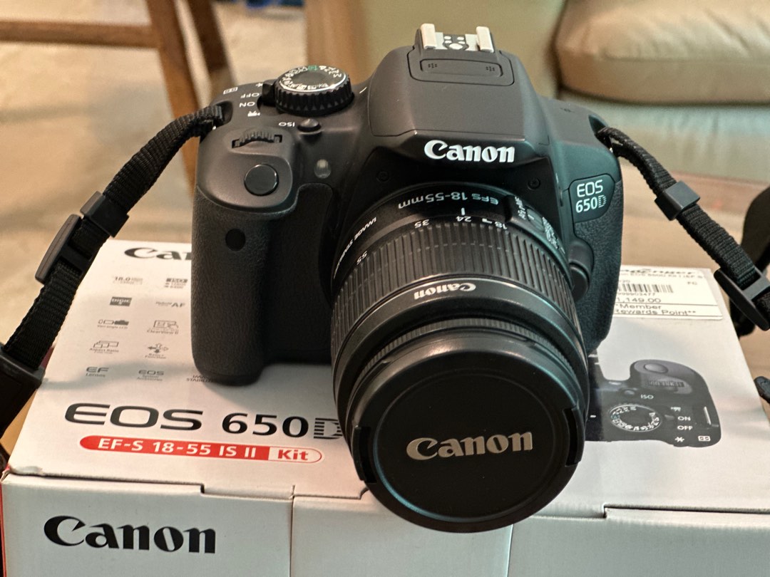 Canon EOS 650D Kit with 18-55mm Lens, Photography, Cameras on Carousell