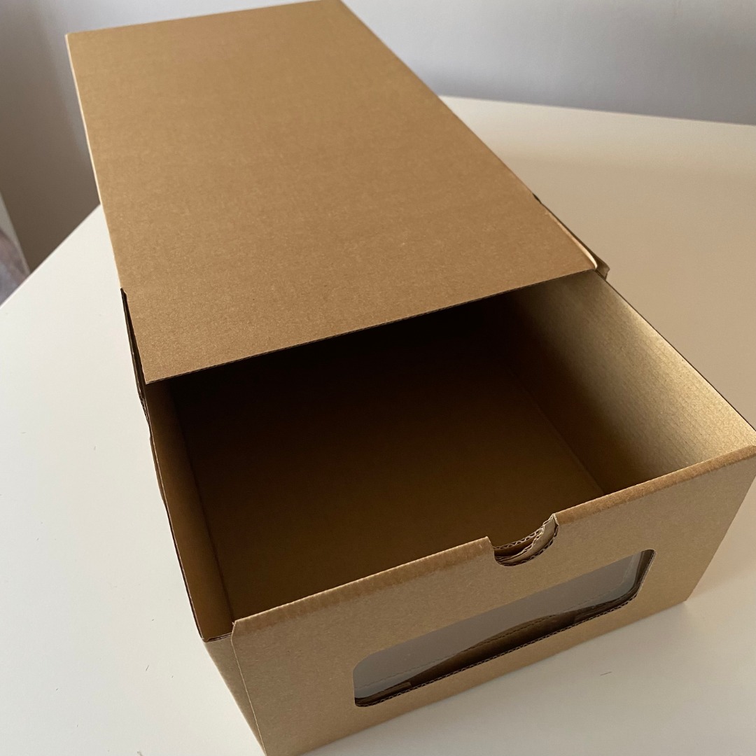 Cardboard Box with Handle and Window - Shoebox size (41pcs avail ...