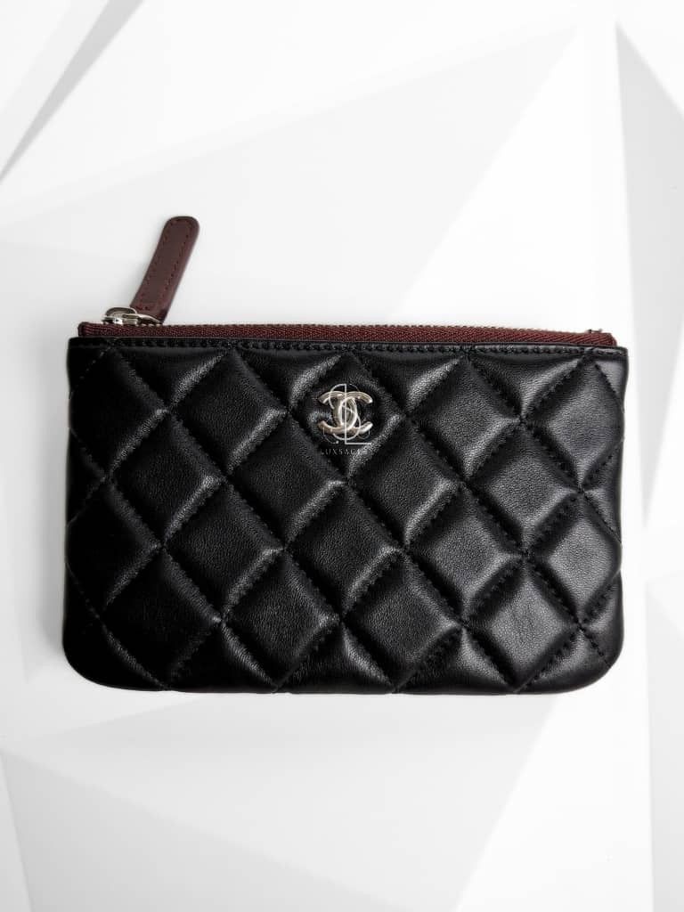 Chanel Mini O Case Black Lambskin, Luxury, Bags & Wallets on Carousell