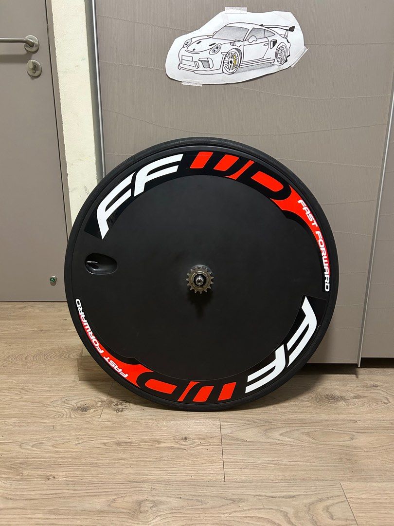Disc wheel and 60 mm Authentic ffwd carbon wheelset for fixie / track ...