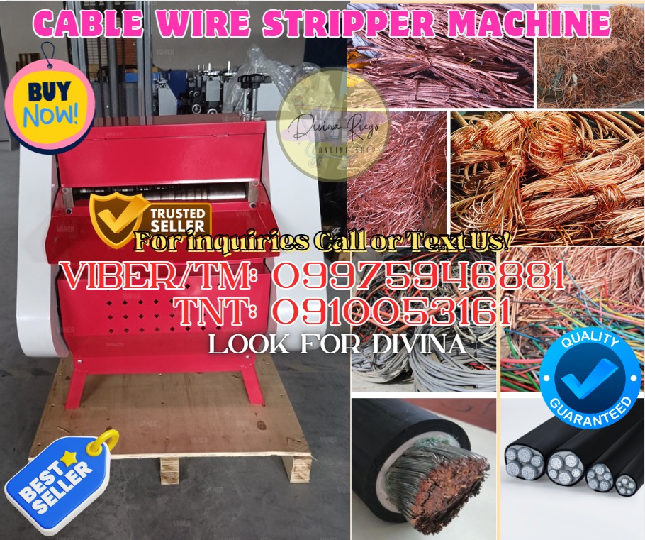 DOUBLE BLADE Wire Cable Stripper Machine, Commercial & Industrial ...