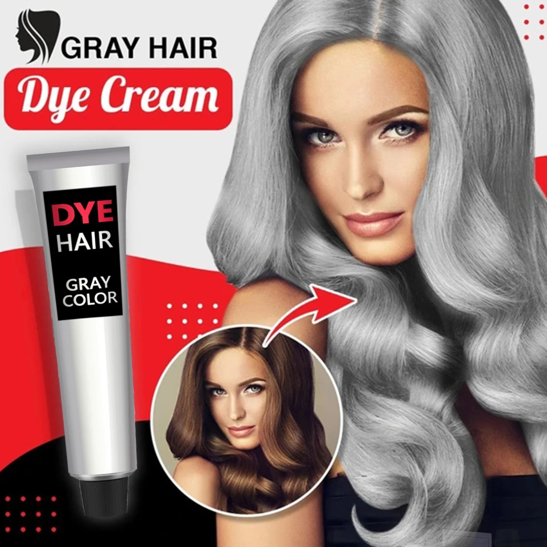 Eelhoe Gentle Hair Dye Cream Semi-Permanent Silver Gray Non-irritating ...