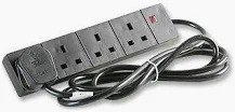 Electrical- 4-way Portable Socket 6m - Black (S614NB-6-BK), Hobbies ...