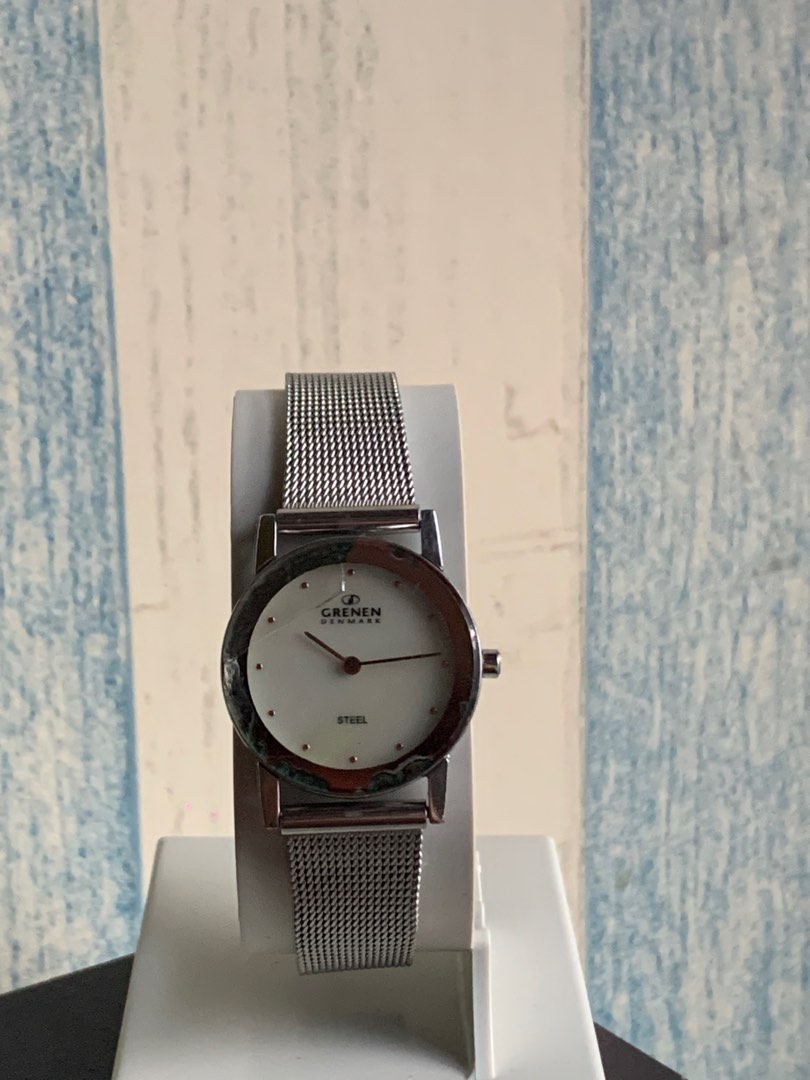 Grenen Women Watch by Skagen Designs MOP Dial Silver Tone Stainless ...