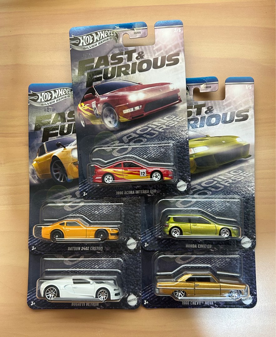 Hot Wheels Fast and Furious Silver Series Acura Integra Honda Civic EG ...