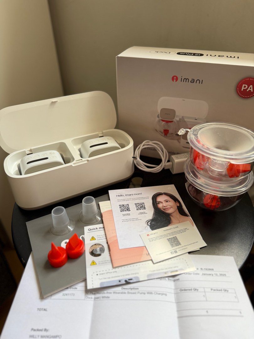 Imani I2 Plus Wearable Breastpump with dock, Babies & Kids, Nursing ...