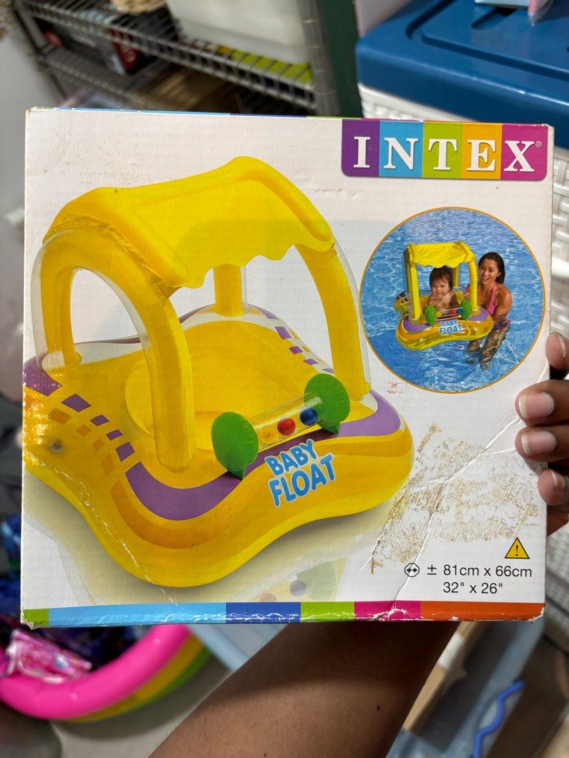 Intex Baby Float with Canopy, Babies & Kids, Infant Playtime on Carousell
