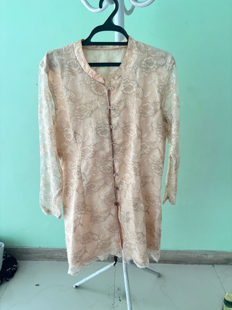 Kebaya Cream Kondangan Kebaya Kartini Kebaya vintage Kebaya preloved, Fesyen Wanita, Pakaian ...