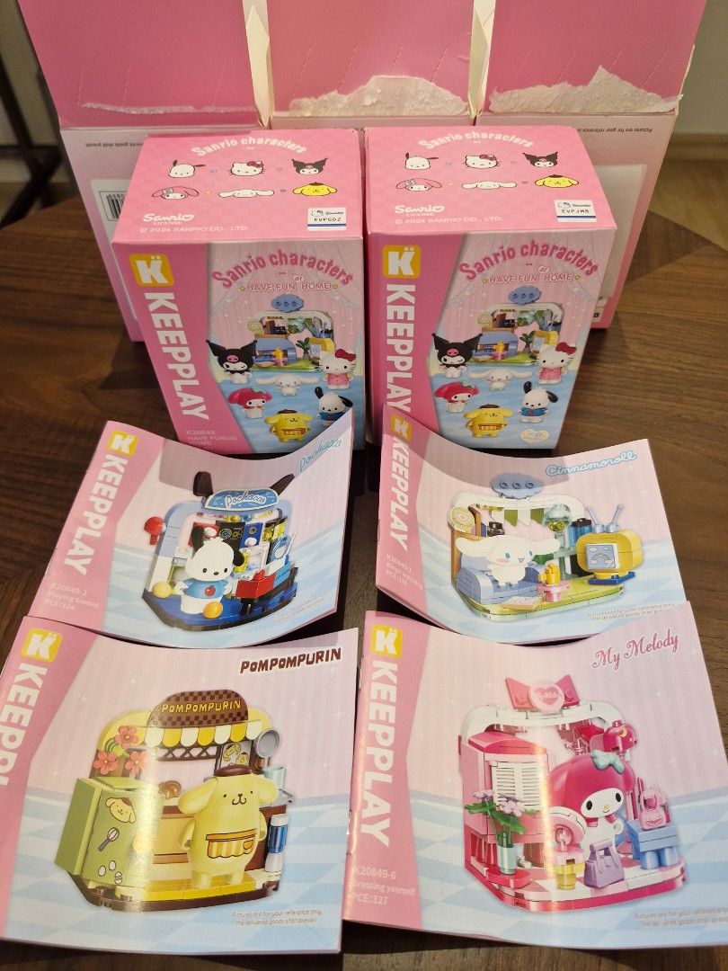 KEEPPLAY SANRIO CHARACTERS *HAVE FUN AT HOME* - POMPOMPURIN/CINNAMOROLL/MY MELODY/POCHACCA ...