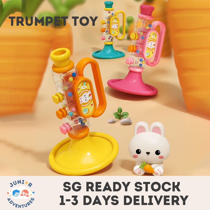 Kid's Little Trumpet Toy Baby Blow Instrument Harmonica Whistle Toys ...