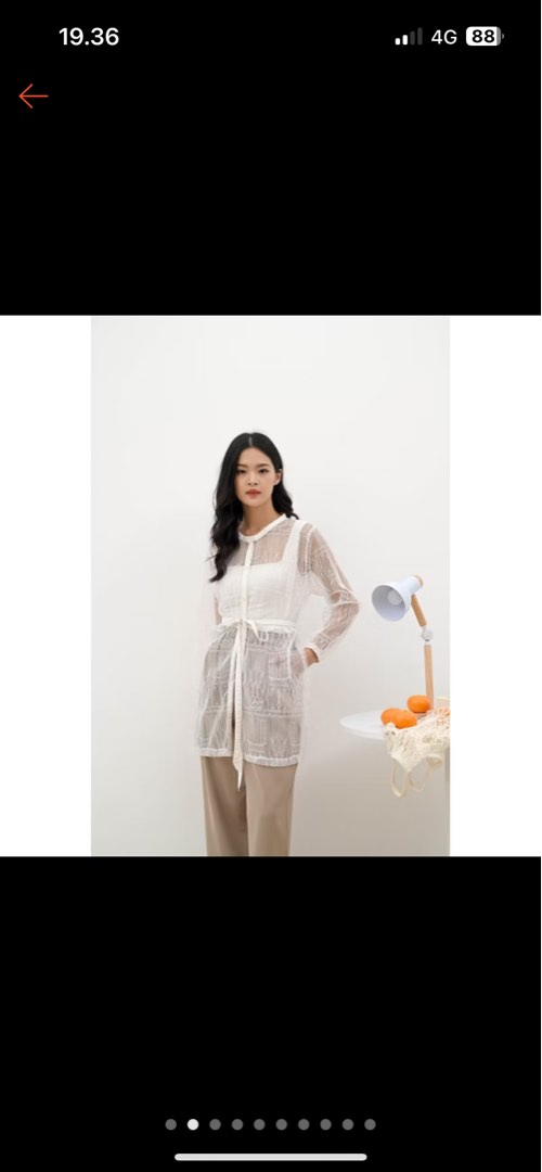 Lace Tunic Boonaa Brokat Chantily, Fesyen Wanita, Pakaian Wanita, Baju ...