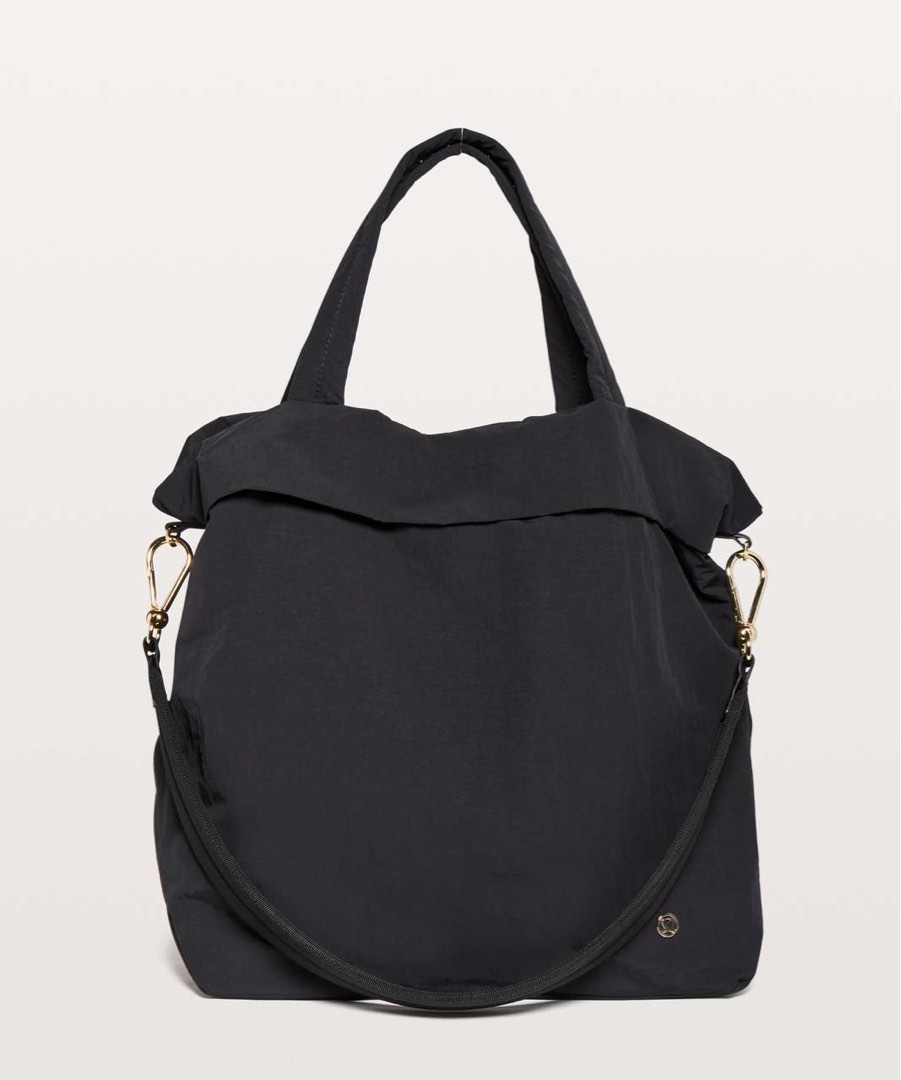 Lululemon On My Level Tote Bag - Black, Women's Fashion, Bags & Wallets ...