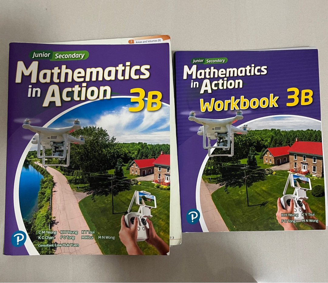 Mathematics in Action book/Workbook3B, 興趣及遊戲, 書本 & 文具, 教科書 - Carousell