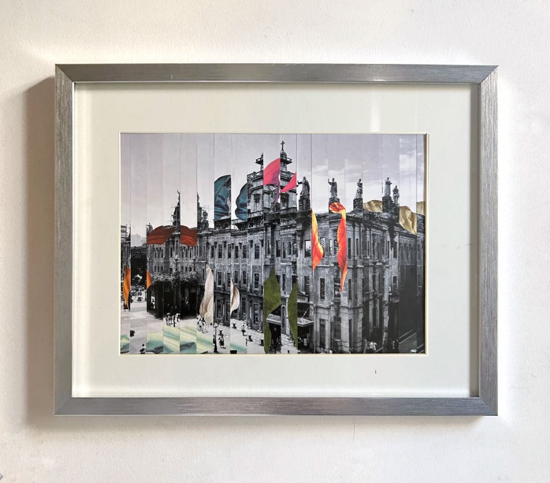 MAYNILA Series: UST MAIN BUILDING 17 x 13.5 inches Original Collage ...