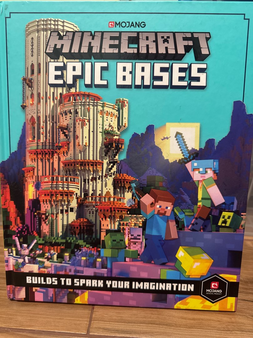 Minecraft Epic Bases by Mojang, Hobbies & Toys, Books & Magazines, Children's Books on Carousell